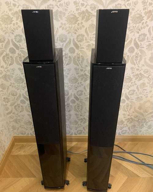 Колонки 5.0 jamo s608 + ресивер yamaha rx v681