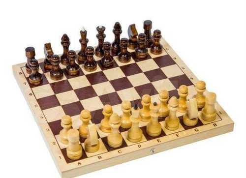 Шахматы ооо "Шахматы" обиходные лакированные деревянные 290*145*38 см (Р-1)
