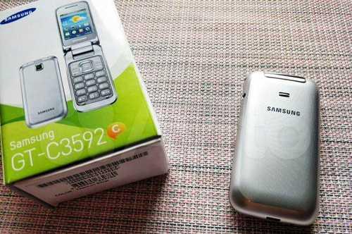 Samsung GT-C3592 Titanium Silver Dual ростест нов
