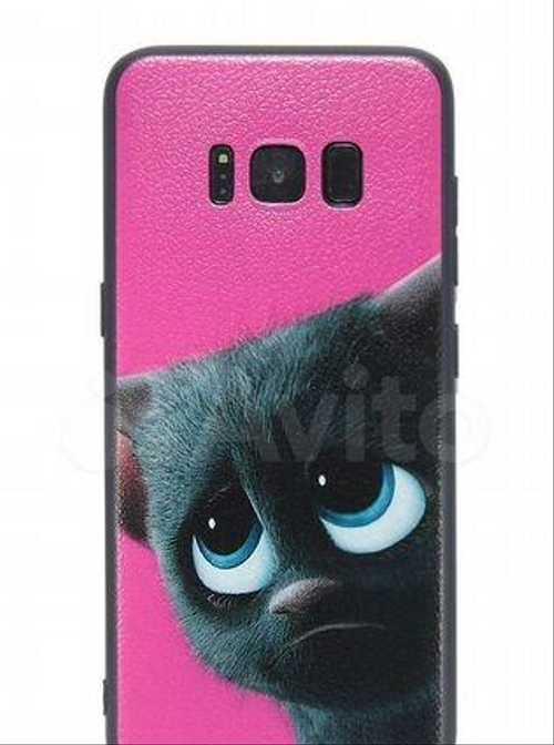 Чехол-накладка для Samsung G955 S8 Plus hoco colorngrace TPU Черный кот