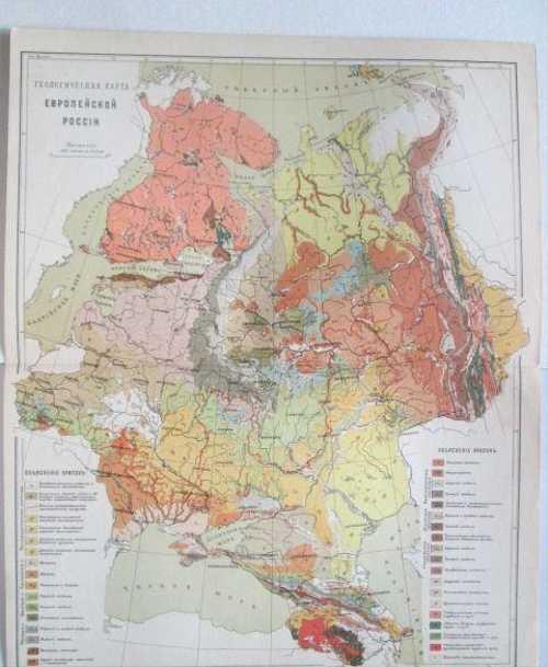 Первая геологическая карта европейской россии была составлена в 1840 году