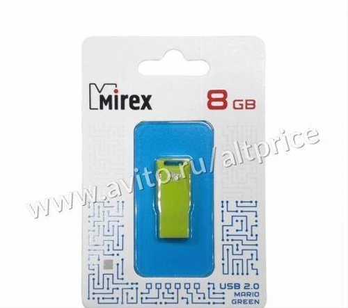 Флешка 8GB Mirex Mario, USB 2.0, Зеленый