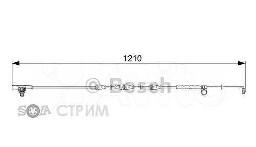 Bosch 1987473054 Датчик износа тормозных колодок land rover RR sport передний 1210мм