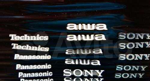 Шильдики для аппаратуры Sony, Aiwa, Pana