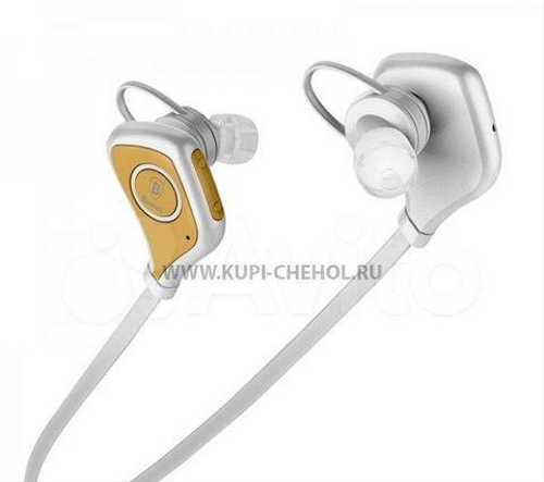 Спортивная bluetooth-гарнитура Baseus Sport aubasemsh-2V Gold