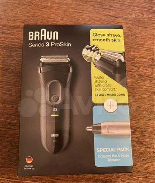 Бритва Braun Series3 ProSkin+Триммер для носа/ушей