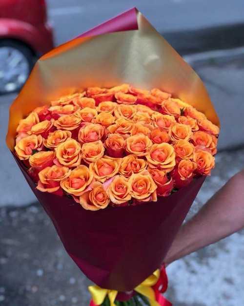 Букет из 51 розы 60см. Цветы, доставка, Ставрополь