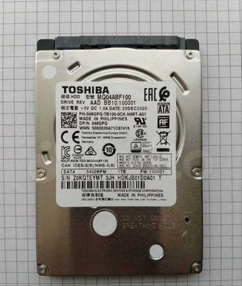 Новый жесткий диск 1000 Гб для ноутбука \ пк