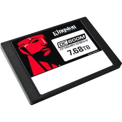 Kingston Твердотельный накопитель SSD DC600M, 7680GB, 2.5" 7mm, SATA3, 3D TLC, SEDC600M 7680G