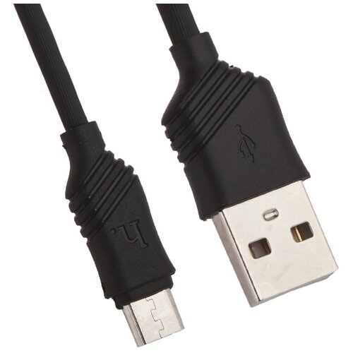 Кабель HOCO X6 Khaki Micro-USB L=1M, Черный