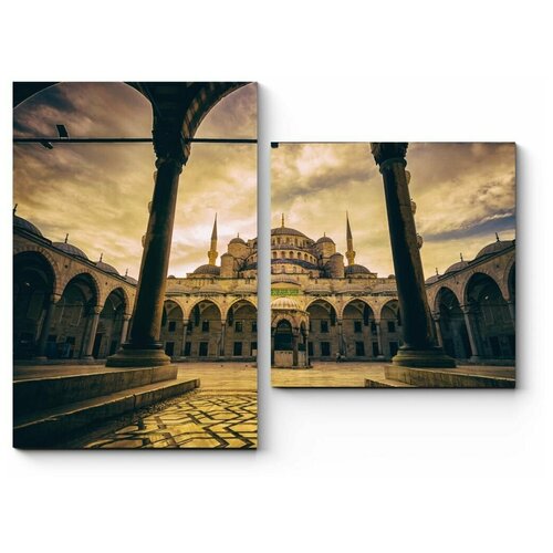 Модульная картина Мечеть в пасмурную погоду50x38