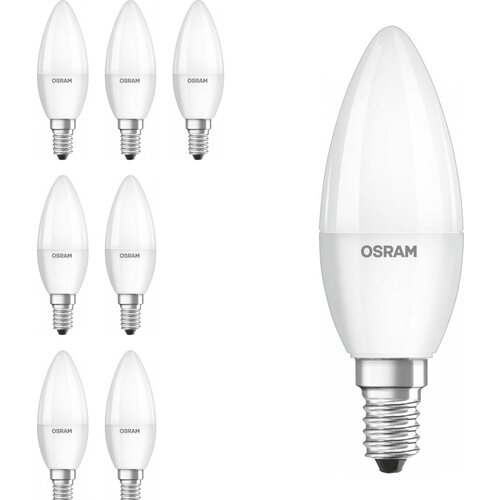 Светодиодная лампа Osram LED Star Classic 6.5W эквивалент 60W 3000K 550Лм E14 свеча (комплект из 7 шт.)