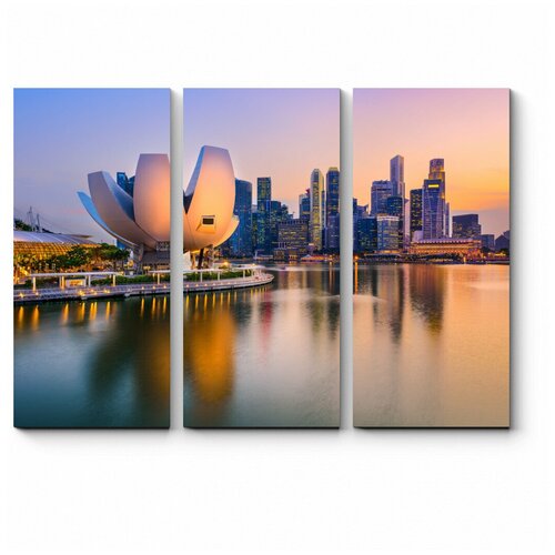 Модульная картина Небоскребы Сингапура 140x100