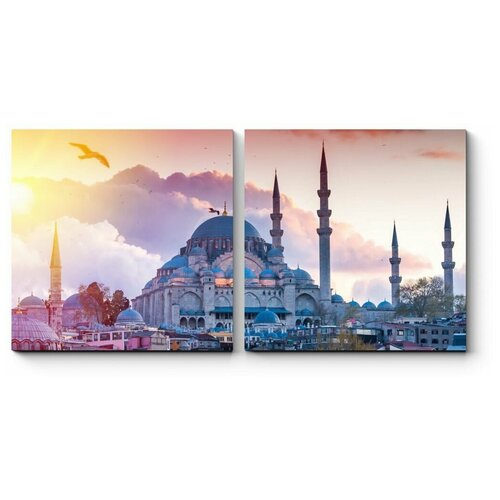 Модульная картина Великолепие Стамбула 40x20