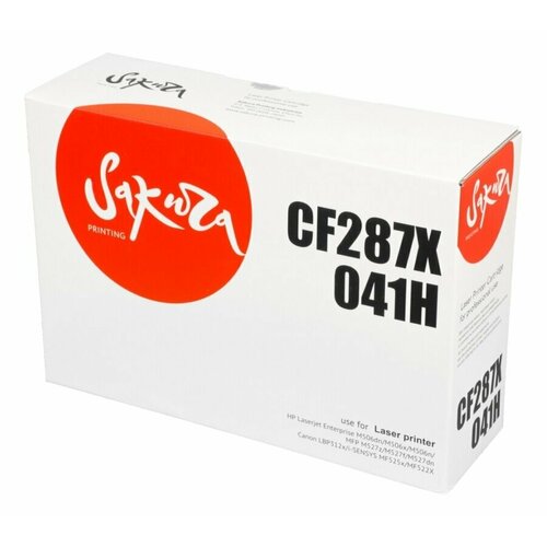 6 шт. Картридж лазерный Sakura 87X / CF287X / Canon 041 H / 041 H черный 20000 стр. для HP, Canon (SACF287X/041H)
