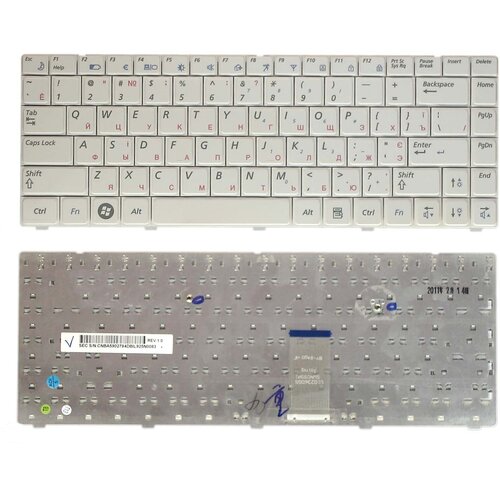 Клавиатура для ноутбука Samsumg NP-R470 белая