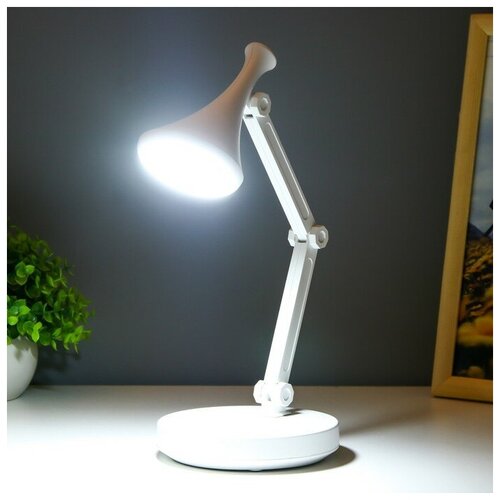 Настольная лампа "Джамбо" LED 2Вт USB АКБ белый 13x13x34.5 см