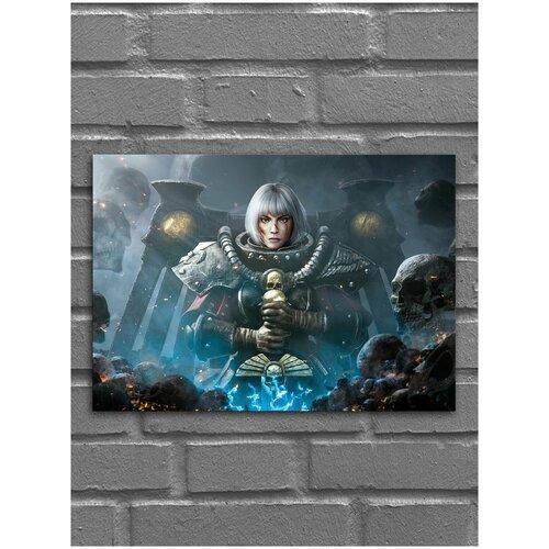 Постер Вархаммер 40000 Сестры Битвы (Адепта Сороритас), Warhammer Sisters of Battle (Adepta Sororitas), на А4