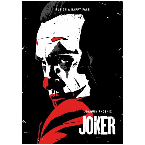 Постер / Плакат / Картина Джокер - Взгляд 40х50 см в подарочном тубусе