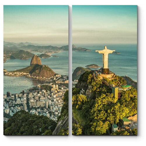 Модульная картина Панорама Рио-де-Жанейро100x100