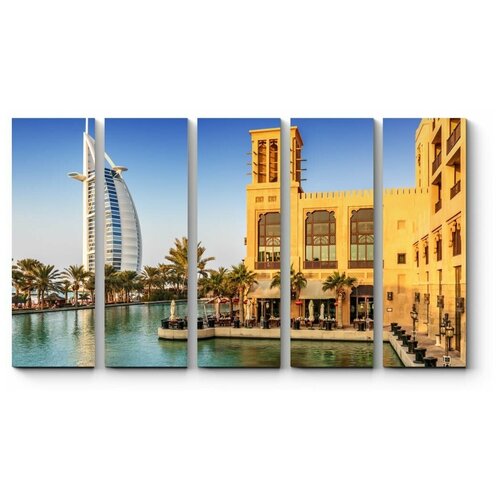Модульная картина Тропическая сказка в Дубае 190x114