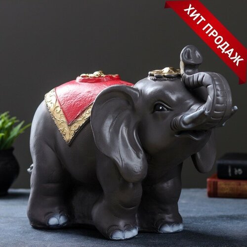 Хорошие сувениры Копилка "Слон индийский" цветной, 22х40х29см