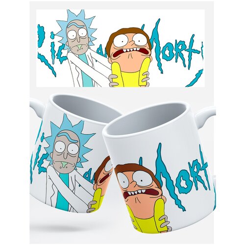 Кружка RocketCup с принтом "Rick and Morty" Рик и Морти