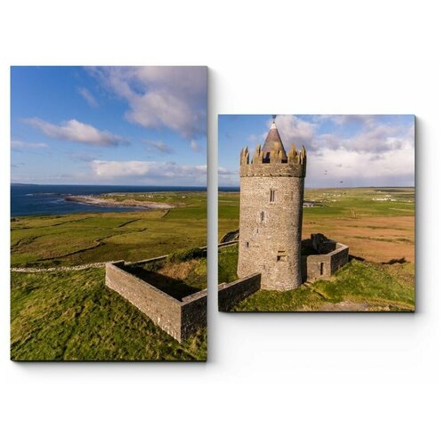 Модульная картина Башня замка в Ирландии60x45