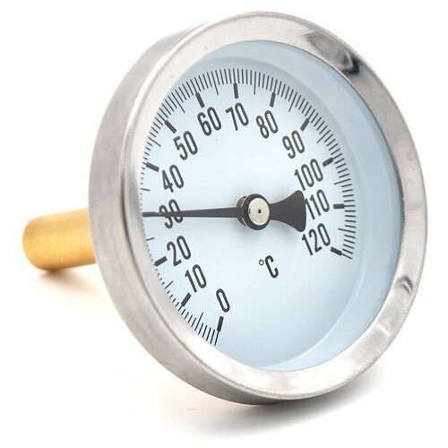 Термометр для самогонного аппарата и коптильни биметаллический осевой
