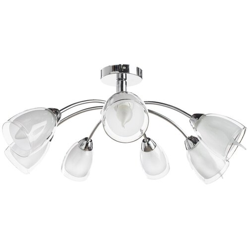 Люстра Arte Lamp Carmela A7201PL, E14, 280 Вт, кол-во ламп: 7 шт., цвет: хром