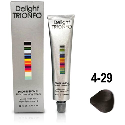 Constant Delight Стойкая крем-краска для волос Trionfo, 4-29 средний коричневый пепельно-фиолетовый, 60 мл