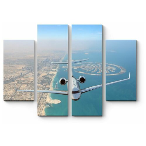 Модульная картина Пролетая над Дубаем80x60