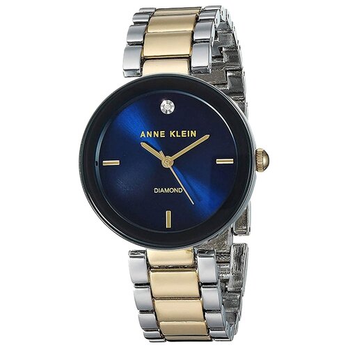 Наручные часы ANNE KLEIN Diamond 100291, синий, золотой