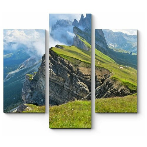 Модульная картина Итальянские Альпы 60x54