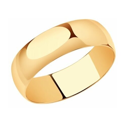 Кольцо обручальное Diamant online, золото, 585 проба, размер 15