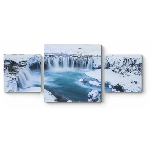 Модульная картина Ледяная красота Исландии70x30