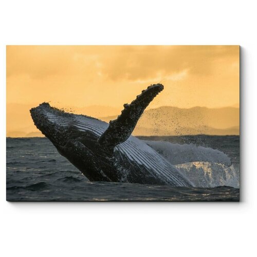 Модульная картина Величественный кит 130x87