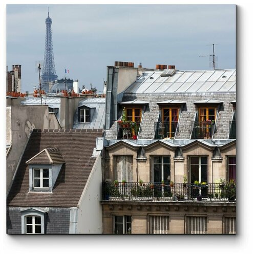 Модульная картина Классические домики старого Парижа90x90