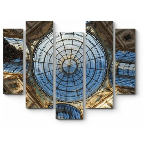 Модульная картина Стеклянный купол Миланского собора121x98