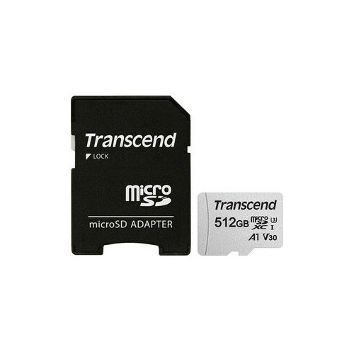 Карта памяти Transcend microSDXC 512Gb Class10 TS512GUSD300S-A 300S + adapter