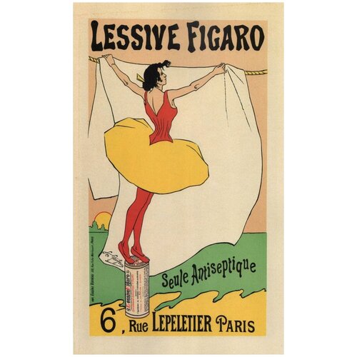 Постер / Плакат / Картина Рекламный плакат - Мыло Lessive Figaro 40х50 см в раме