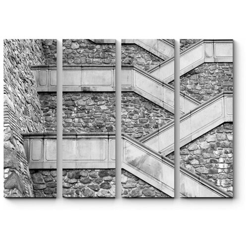 Модульная картина Необычная лестница в Братиславе60x45