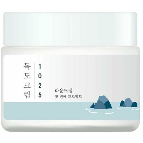 ROUND LAB / Легкий увлажняющий крем для лица с морской водой гипоаллергенный 1025 Dokdo Light Cream, 80 мл