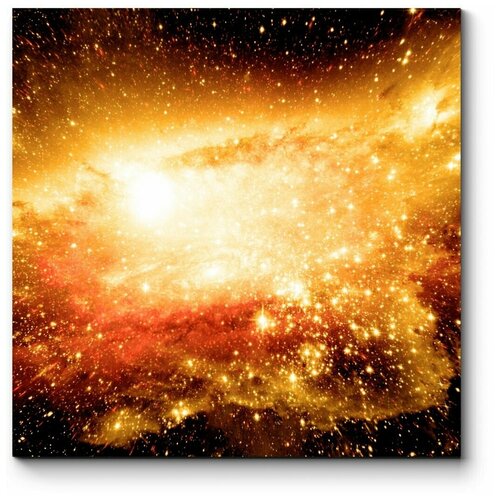 Модульная картина Звезды, планеты и галактики в свободном пространстве 70x70