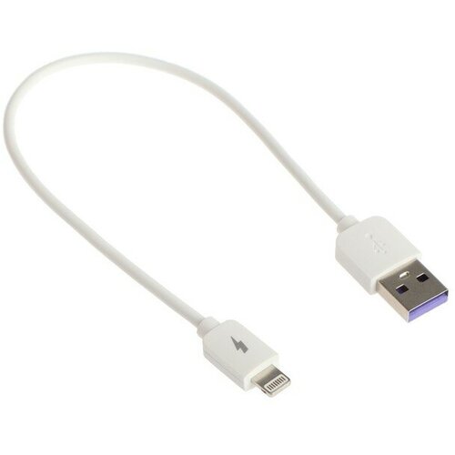 Data-кабели Exployd Кабель Exployd EX-K-1386, Lightning - USB, 2.4 А, 0.25 м, силиконовая оплетка, белый