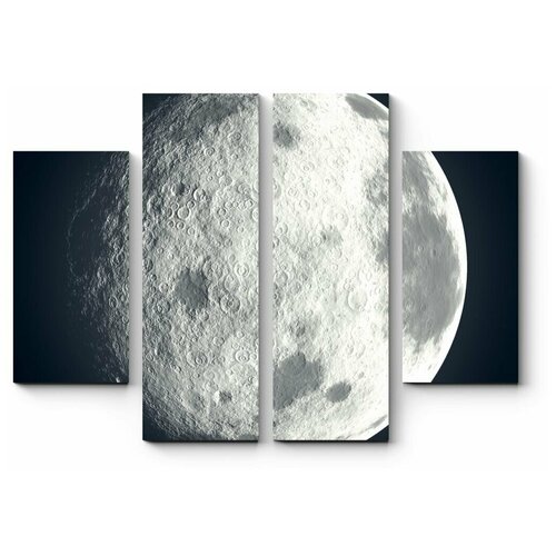 Модульная картина Безупречная Луна 140x105