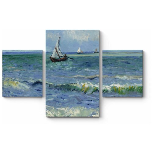 Модульная картина Морской пейзаж в Сен-Мари, Винсент Ван Гог 90x59