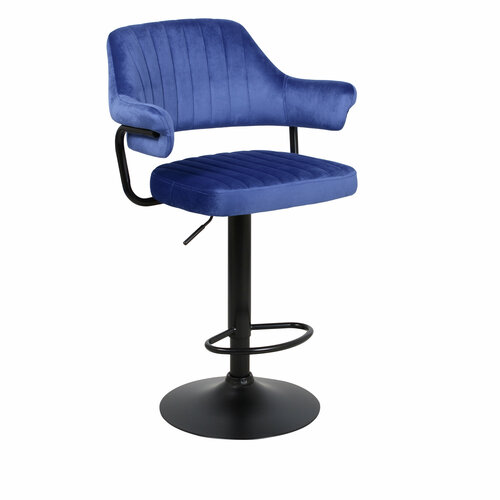 Барный стул Cherokee black base синий
