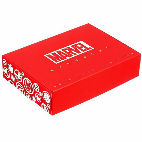 Коробка складная, красная, 21 x 15 x 5 см Мстители