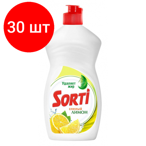 Комплект 30 штук, Средство для мытья посуды SORTI Лимон 450г